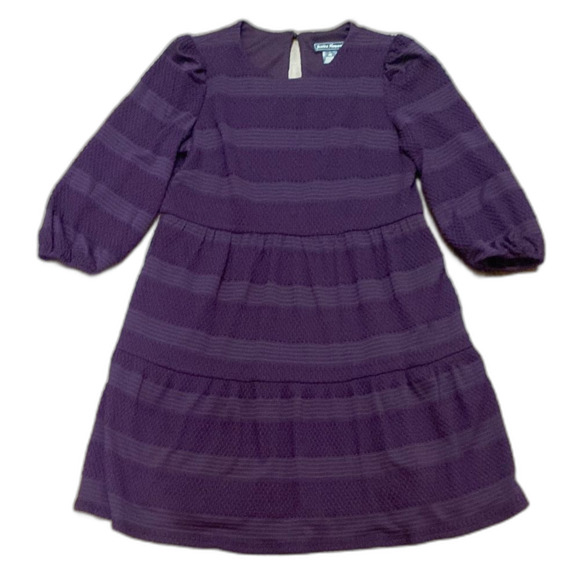 Jessica Howard | Dresses | Jessica Howard Purple Puff Sleeve Tiered ...